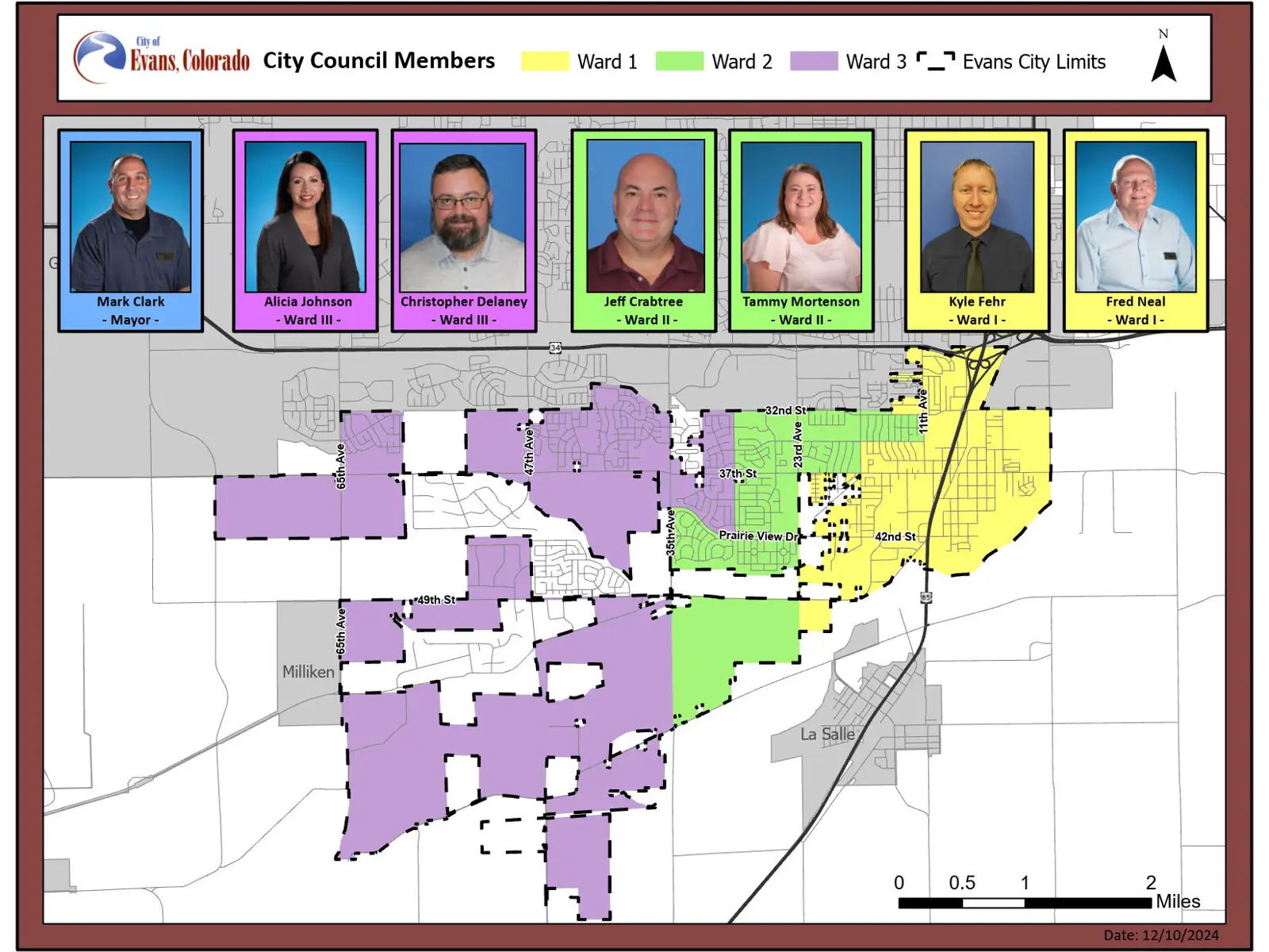 Ward Boundaries | City of Evans